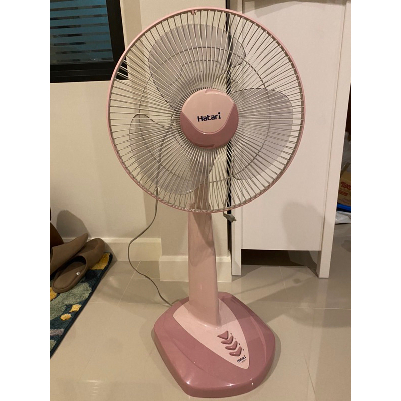 พัดลมตั้งพื้น 14” HATARI รุ่นHB-S-14 M2 สวยใหม่สีชมพู ใช้งานปกติมือสอง ...