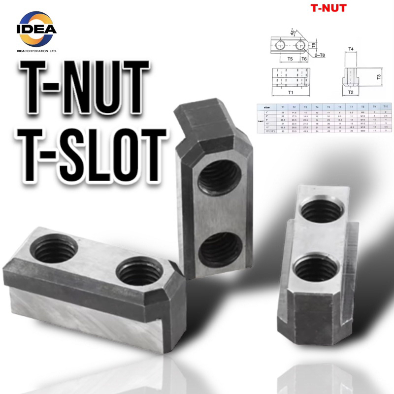 T–NUT T-Slot ทีนัท สำหรับเครื่องกลึง CNC | Shopee Thailand