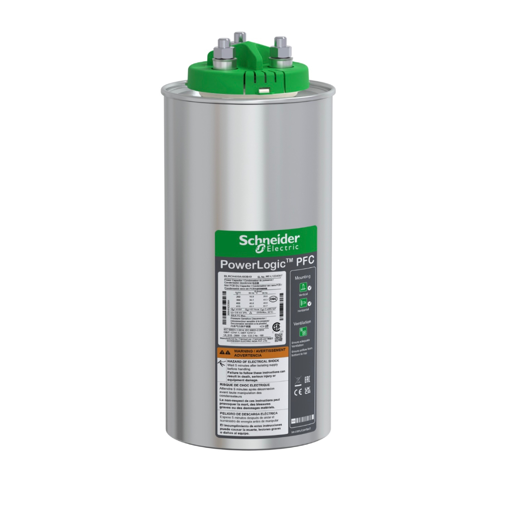 Schneider PowerLogic PFC รุ่นมีประสิทธิภาพสูง Capacitor 40kvar - 50kvar 3P 400V 50/60Hz, BLRCH ...
