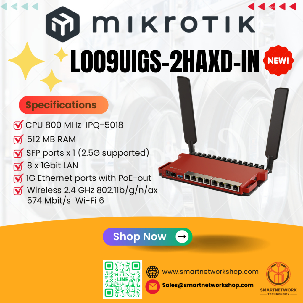 🎯🎯Mikrotik L009UiGS-2HaxD-IN 🔸ราคาถูก🔸รับประกัน🔸สินค้าใหม่🔸ส่งเร็ว🔸รับ ...