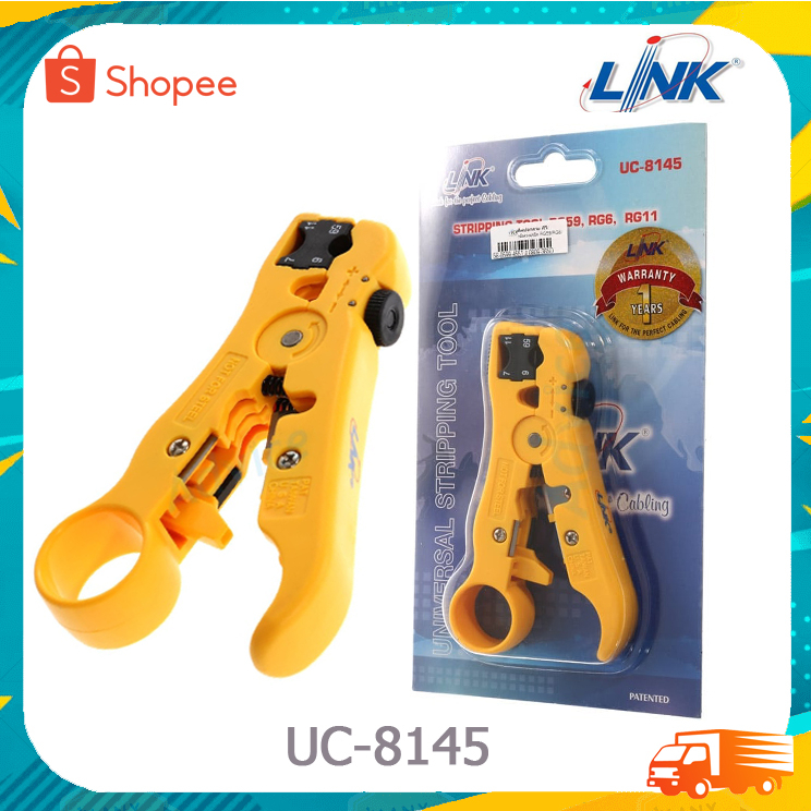 คีมปอกสาย ทีวี/กล้องวงจรปิด RG59/RG6/RG11 LINK (UC-8145) | Shopee Thailand