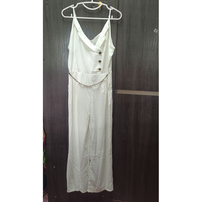 จั้ม สูท ยาวสีขาวงานไทย Mika brand งานใหม่พร้อมใส่ | Shopee Thailand