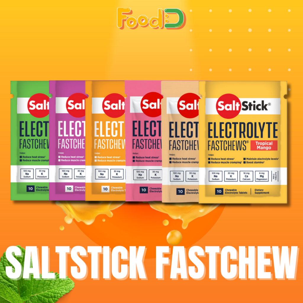 SaltStick Fastchews 10 pcs-ซอลท์สติก ชนิดเคี้ยว แบบซอง BBF 2025 ...