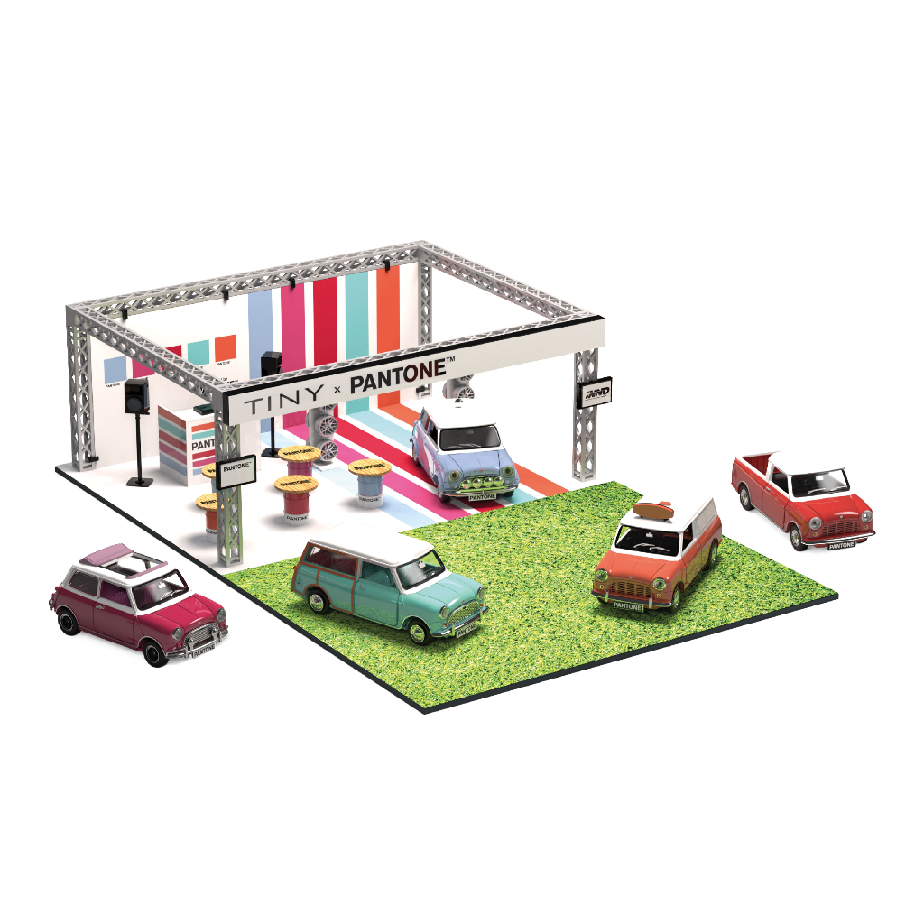 ATS64043-Tiny City Die-cast Model Car Pantone Pop-up Event Diorama Set ...