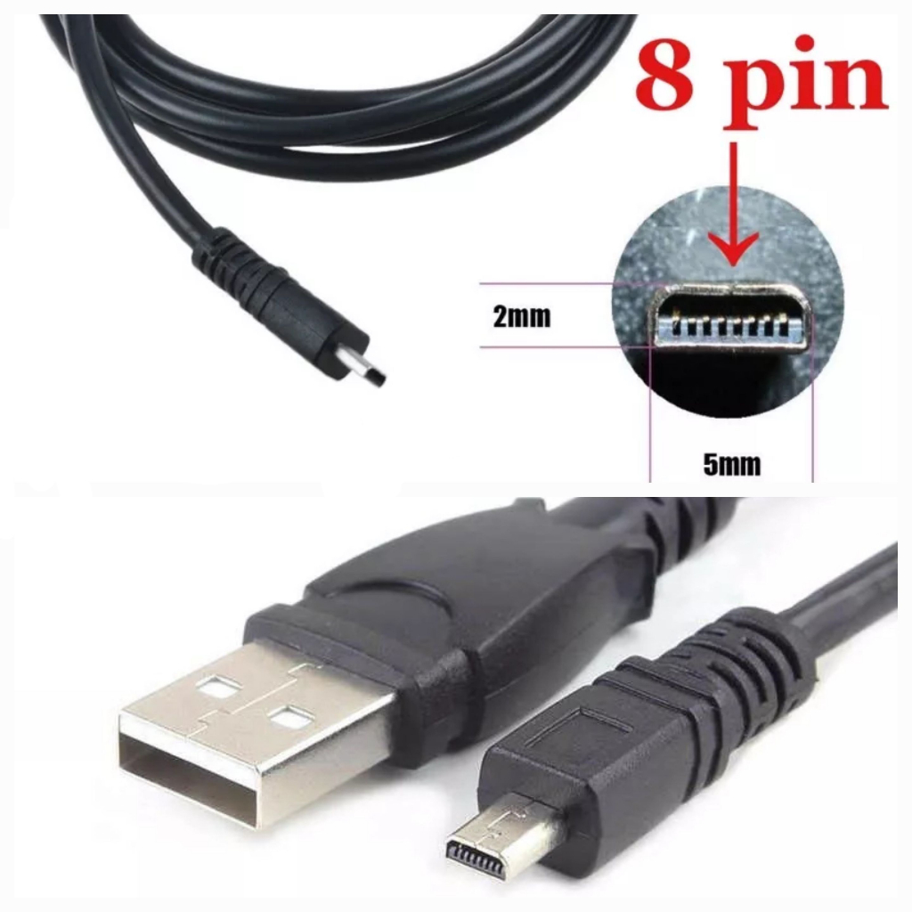 Cable Mini USB 8 pin สายชาร์จกล้อง และรับส่งข้อมูล สำหรับ กล้อง Nikon ...