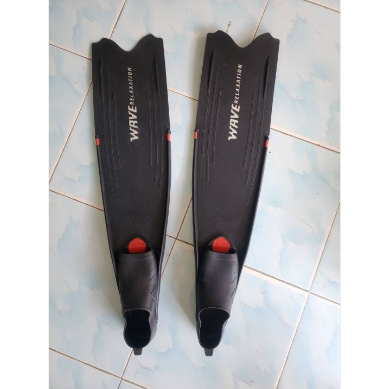 WAVE Freediving fins ฟินฟรีไดฟ์ ฟินดำน้ำ | Shopee Thailand
