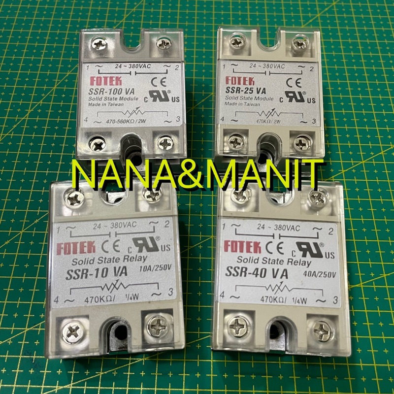 SSR-10VA SSR-25VA SSR-40VA SSR-100VA Series Solid State Relay พร้อมส่งในไทย🇹🇭 | Shopee Thailand