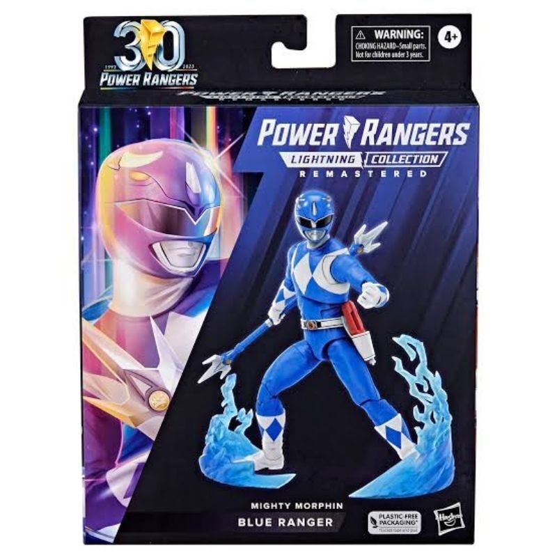 Hasbro Power Rangers Lightning Collection Remastered Blue Ranger ...