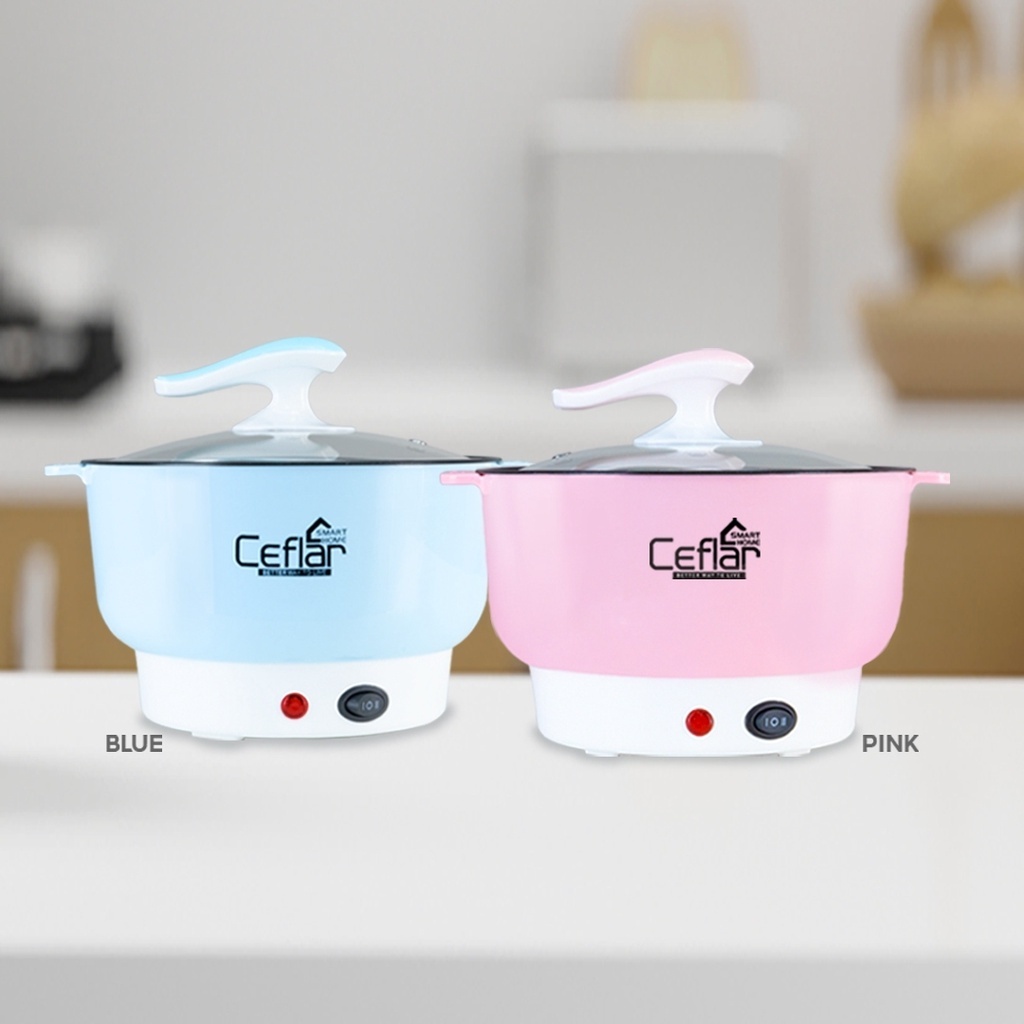 CEFLAR หม้อสุกี้พกพา รุ่น CSH-09 หม้อชาบู พกพา หม้อไฟฟ้า สุกี้ ชาบู สีพาสเทล รับประกัน 1 ปี ...