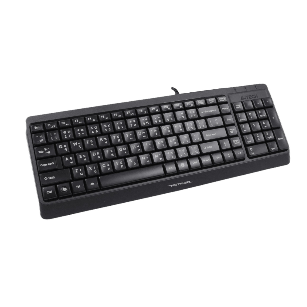 【แท้ 100%】น้ำหนักเบา A4TECH FK15 คีย์บอร์ด USB ขนาดกะทัดรัด | แป้นภาษา ...
