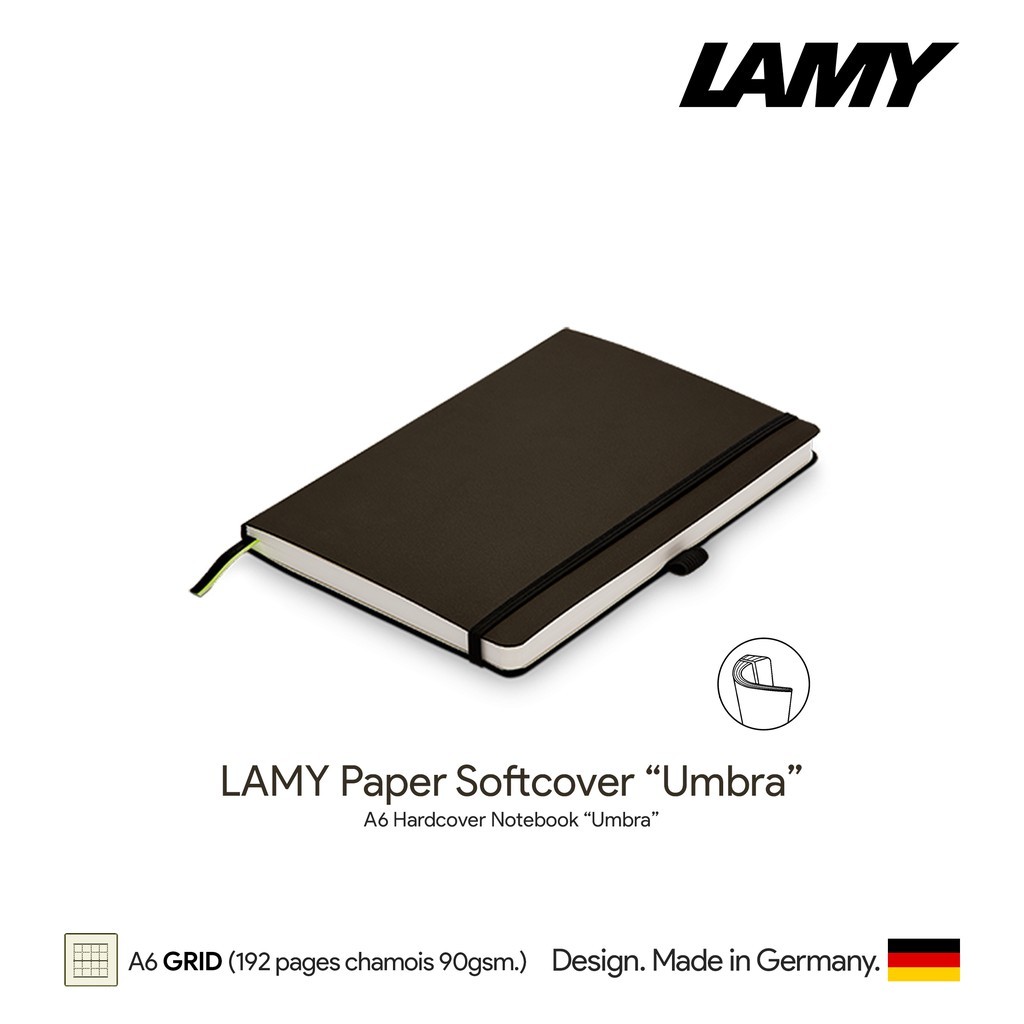 [ของแท้ 100%] LAMY Notebook Softcover A6 umbra - สมุดโน๊ตลามี่ ปกอ่อน ...