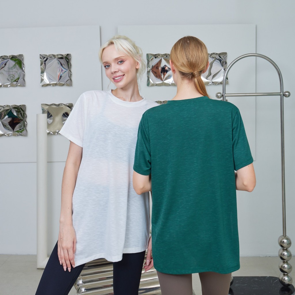 PENNY | Coco Top เสื้อออกกำลังกาย แขนสั้น ใส่ได้2แบบ ปล่อยยาวปิดสะโพก ...