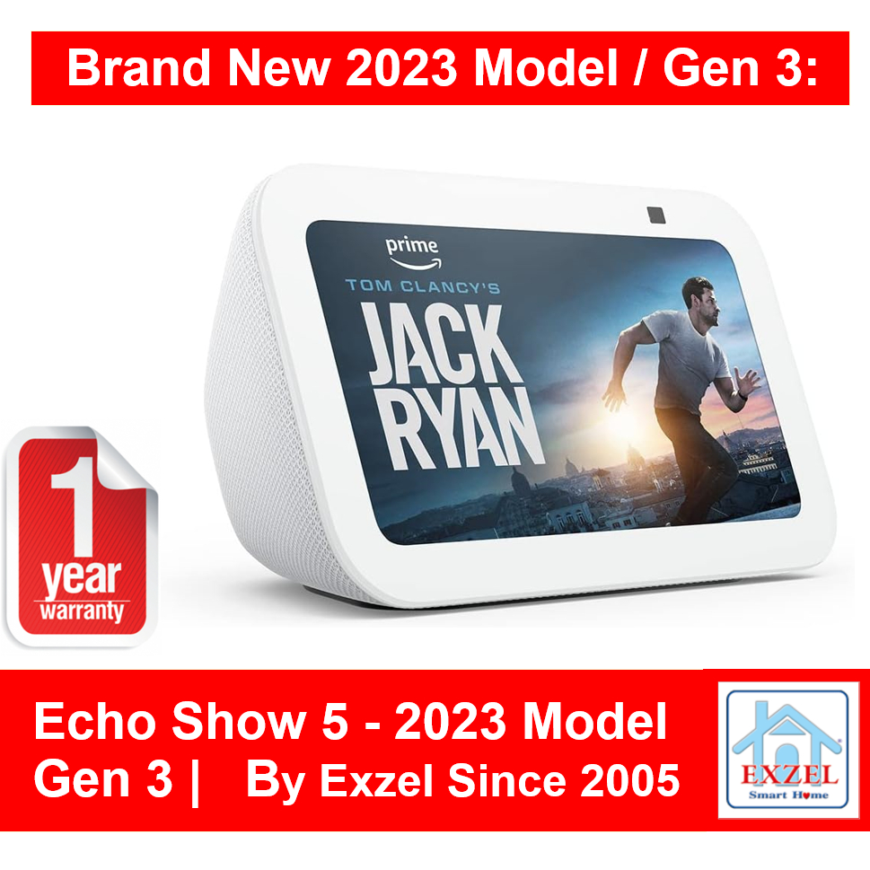 Amazon Echo Show 5 - Gen 3, 2023 Model- 3rd Gen | 1Yr Warranty Fast 1 ...