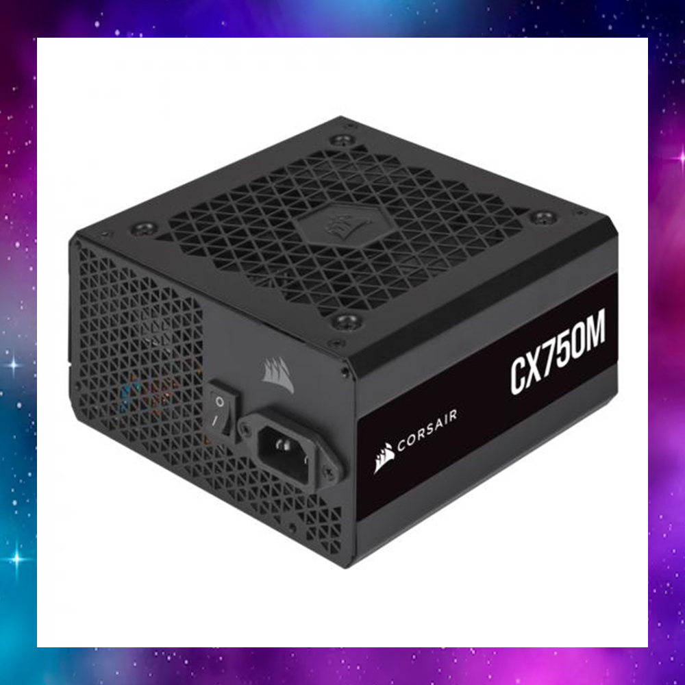 POWER SUPPLY (อุปกรณ์จ่ายไฟ) CORSAIR CX750M - 750W 80 PLUS BRONZE (CP-9020222-NA) (BLACK) (ATX ...