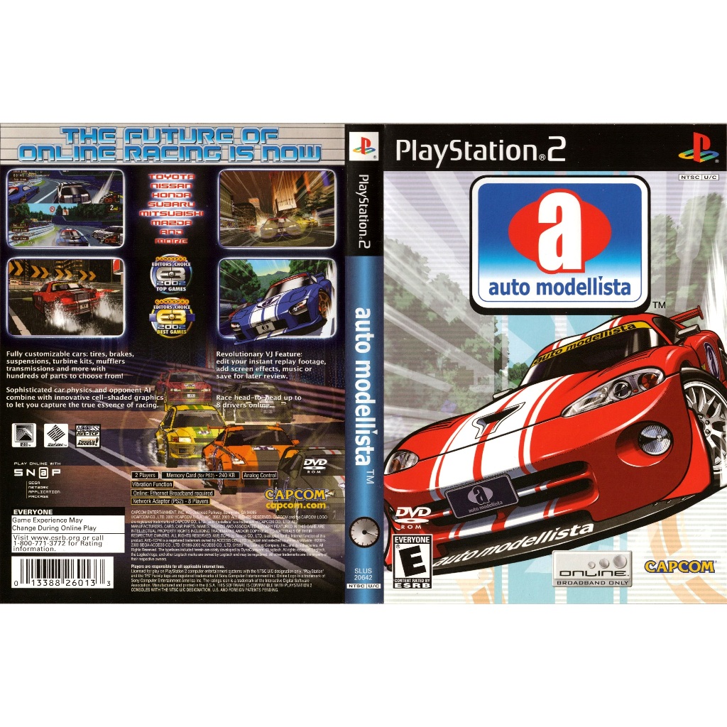 แผ่นเกมส์ PS2 Auto Modellista สกรีนแผ่น คุณภาพ ส่งไว (DVD) | Shopee ...