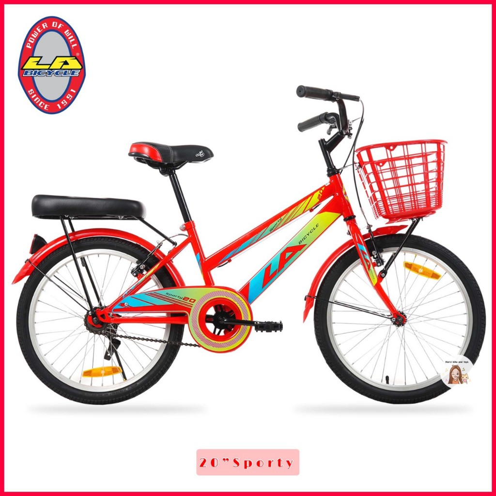 🔥ล้ออัลลอยด์+เบาะท้ายนิ่ม🔥 LA Bicycle จักรยาน Sport Bike 20 นิ้ว SPORTY ...
