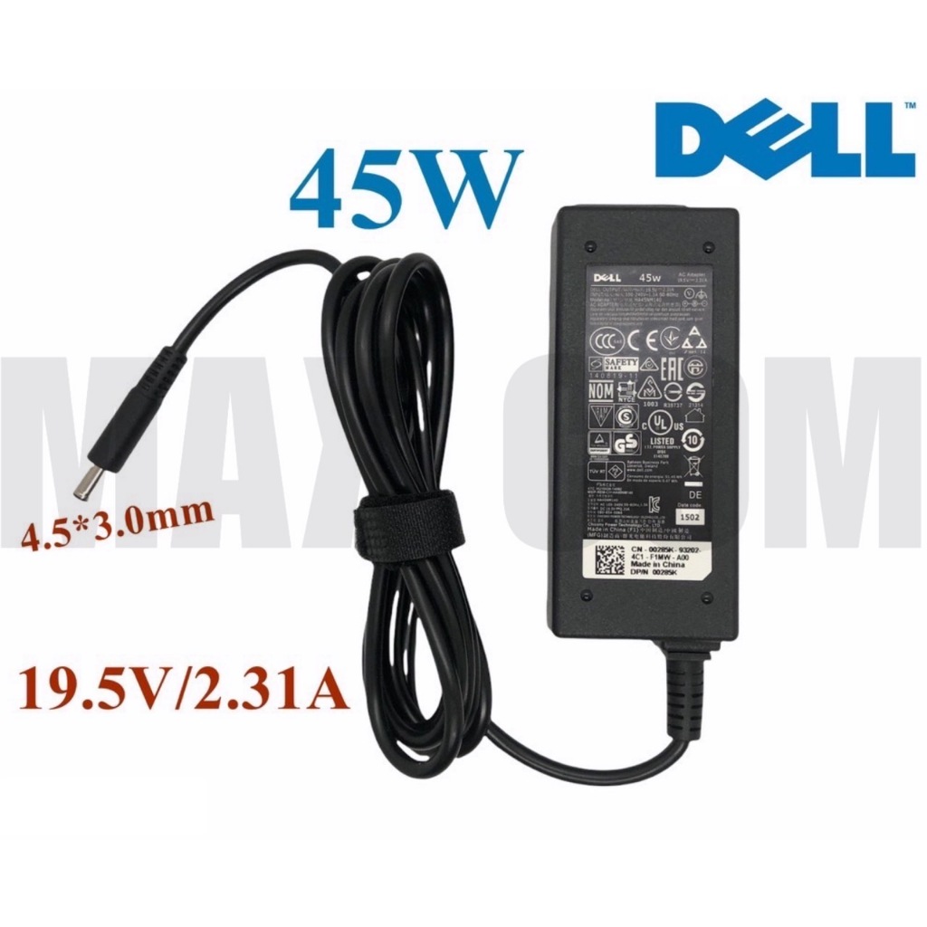 Dell Adapter 45w for DELL 19.5V 2.31A 4.5*3.0 45W AC Power Adapter ...