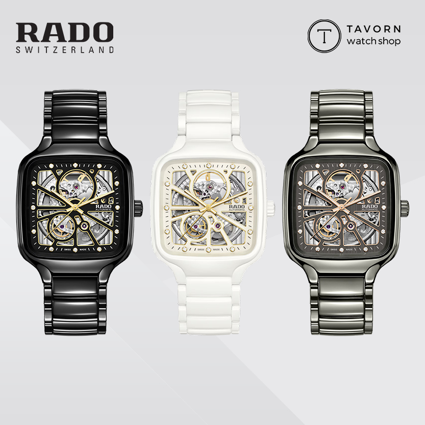 นาฬิกา RADO True Square Automatic Open Heart Diamonds รุ่น R27086712 ...