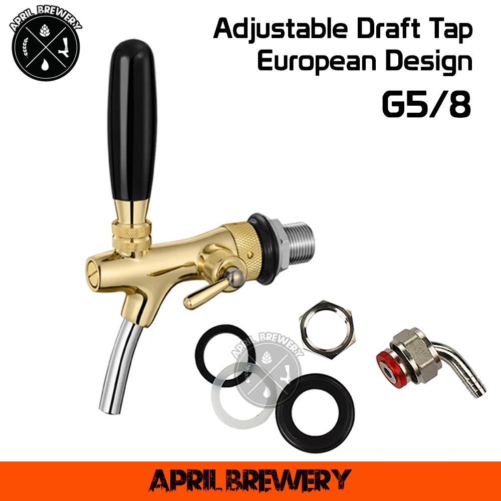 ก๊อกเบียร์ สแตนเลส Beer Faucet Adjustable Draft Tap European Design G5 ...