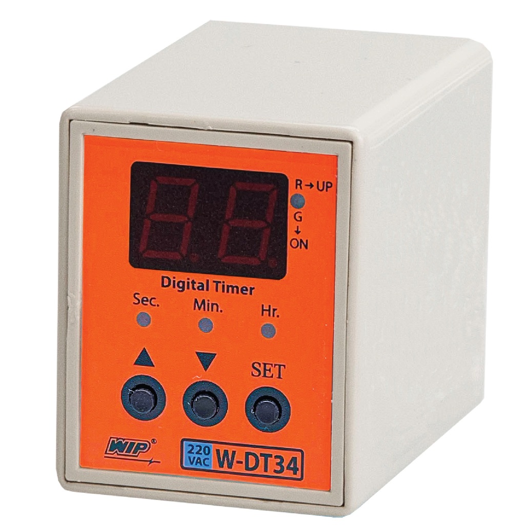 WIP ดิจิตอลทามเมอร์ รุ่น W-DT34 สวิทซ์ นาพิกา Digital Timer 220VAC นาพิกาดิจิตอล ตั้งเวลา-เปิด ...