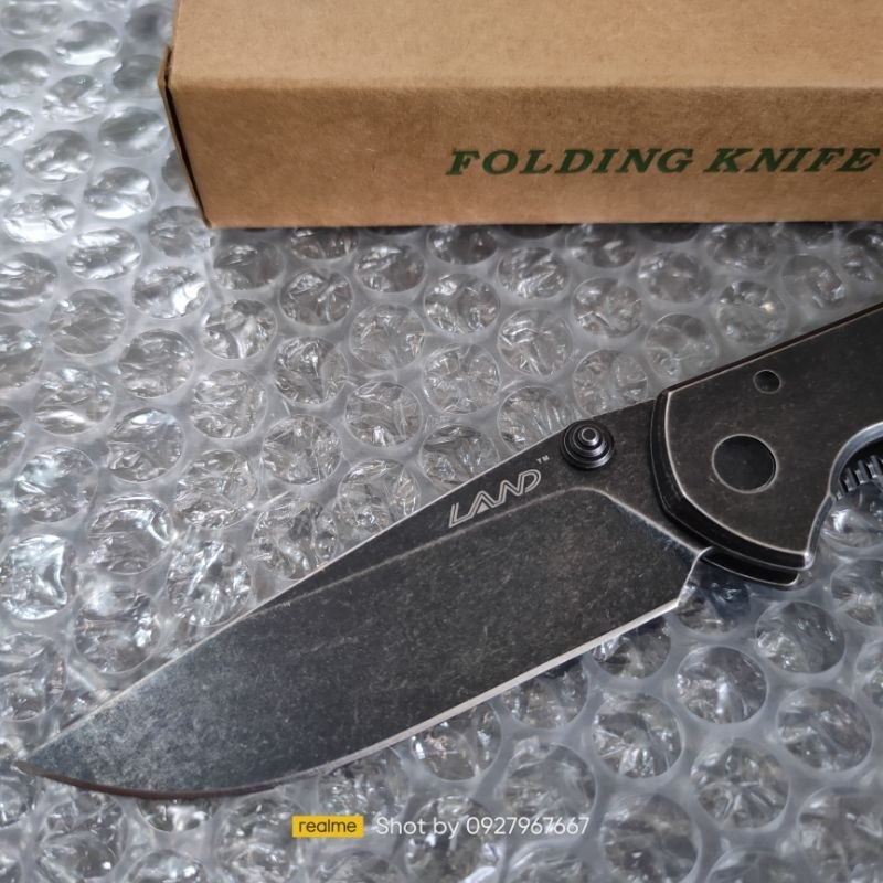 [Genuine] มีดพับ Land รุ่น 811 ใบมีดสแตนเลส ระบบ Frame Lock Stainless ...