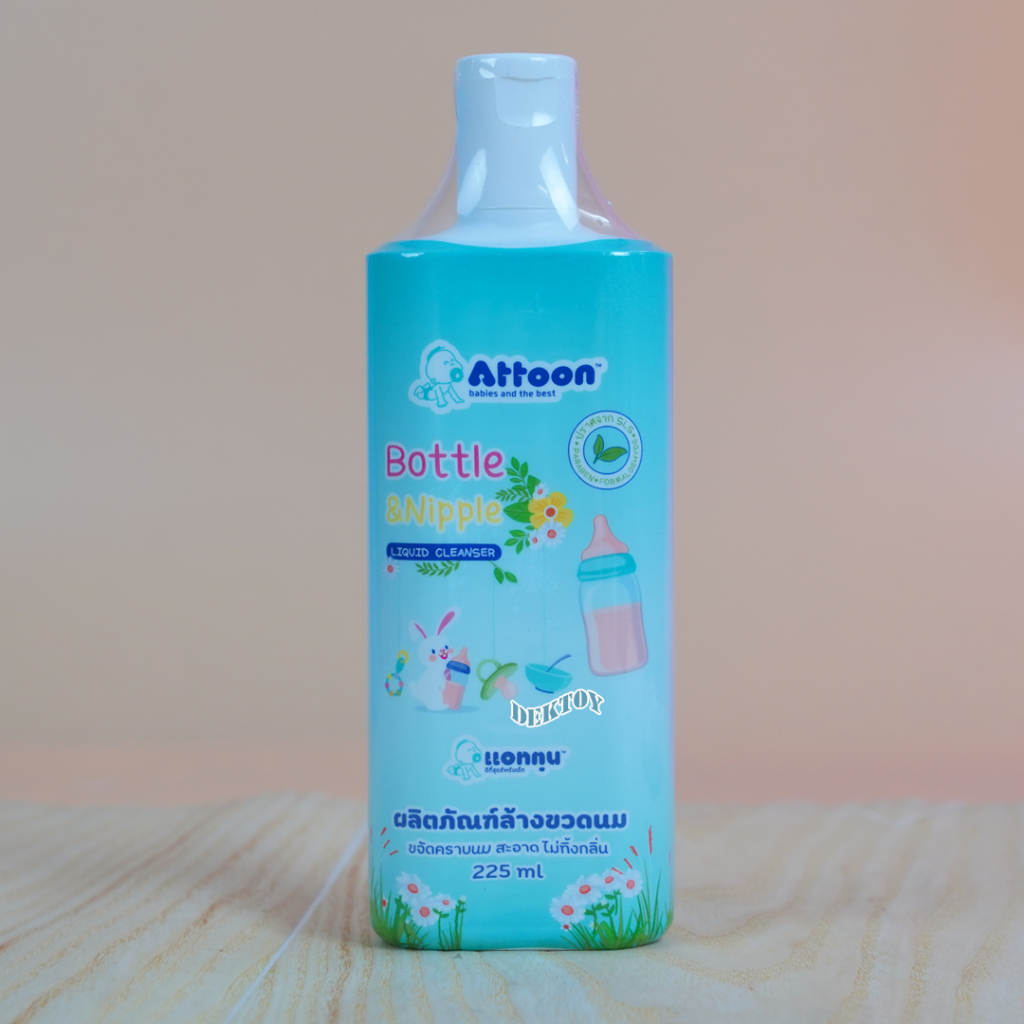 Attoon แอทตูน น้ำยาล้างขวดนมแอทตูนขวดเล็กพกพา225มล. | Shopee Thailand