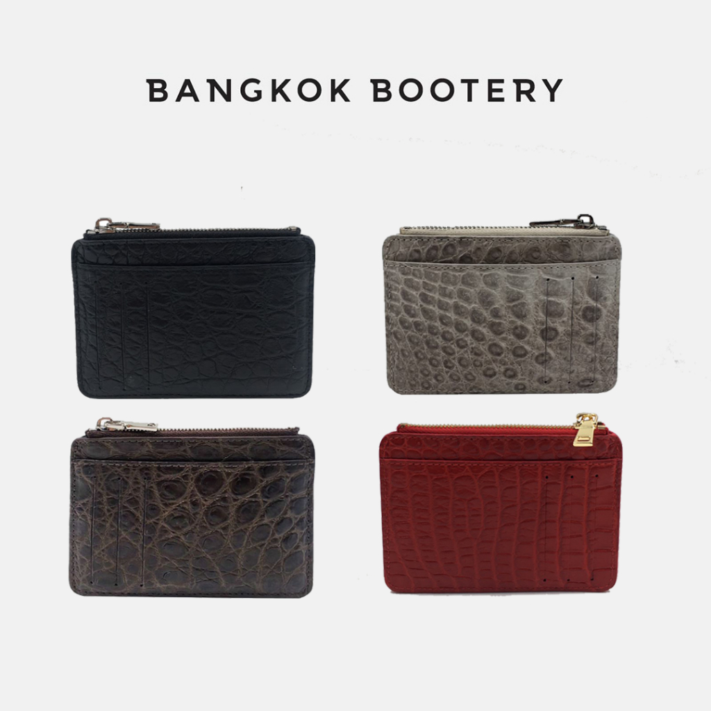 BANGKOK BOOTERY กระเป๋าสตางค์ รุ่น Baby wallet with card หนังจระเข้ ...