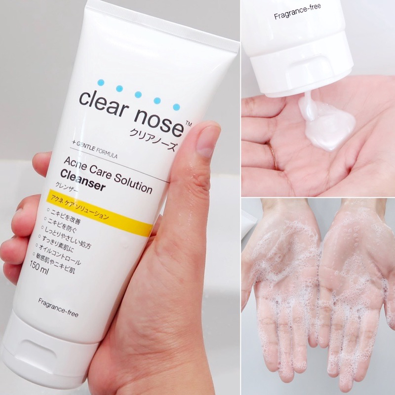 โฟมล้างหน้าเคลียร์โนส สีเหลือง Clear Nose Cleanser ผิวแพ้ง่าย 150ml ...