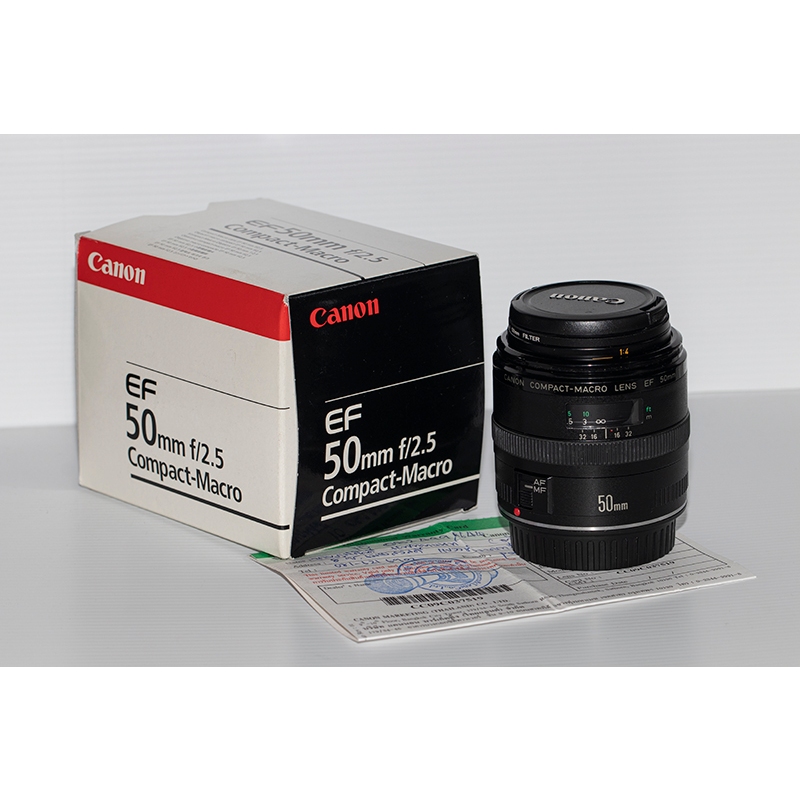 Canon Compact-Macro Ef 50mm F2.5 มือสอง พร้อมกล่อง | Shopee Thailand