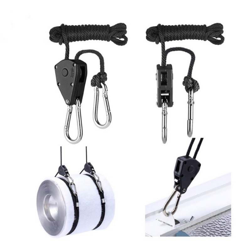 รอกปรับระดับ Rope ratchet hanger 1 ชิ้น 1/8 นิ้ว รอกแขวนไฟปลูกต้นไม้ ...