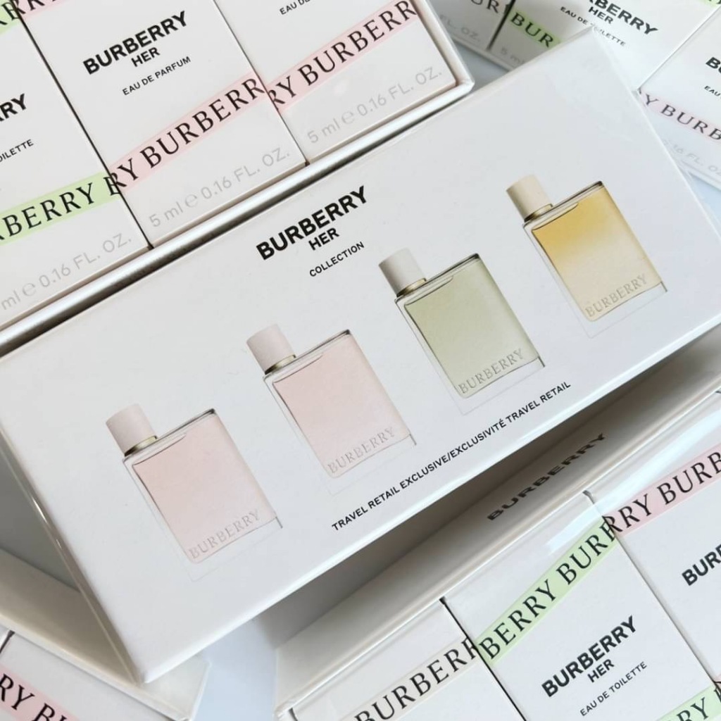 Burberry Her Travel Set 4 Pcs. ชุดเซตน้ำหอม | Shopee Thailand