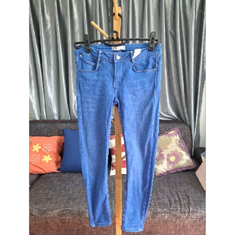 กางเกงยีนส์ผู้หญิง Zara ขนาด MEX 26 DENIM ผ้ายืด มือสอง | Shopee Thailand