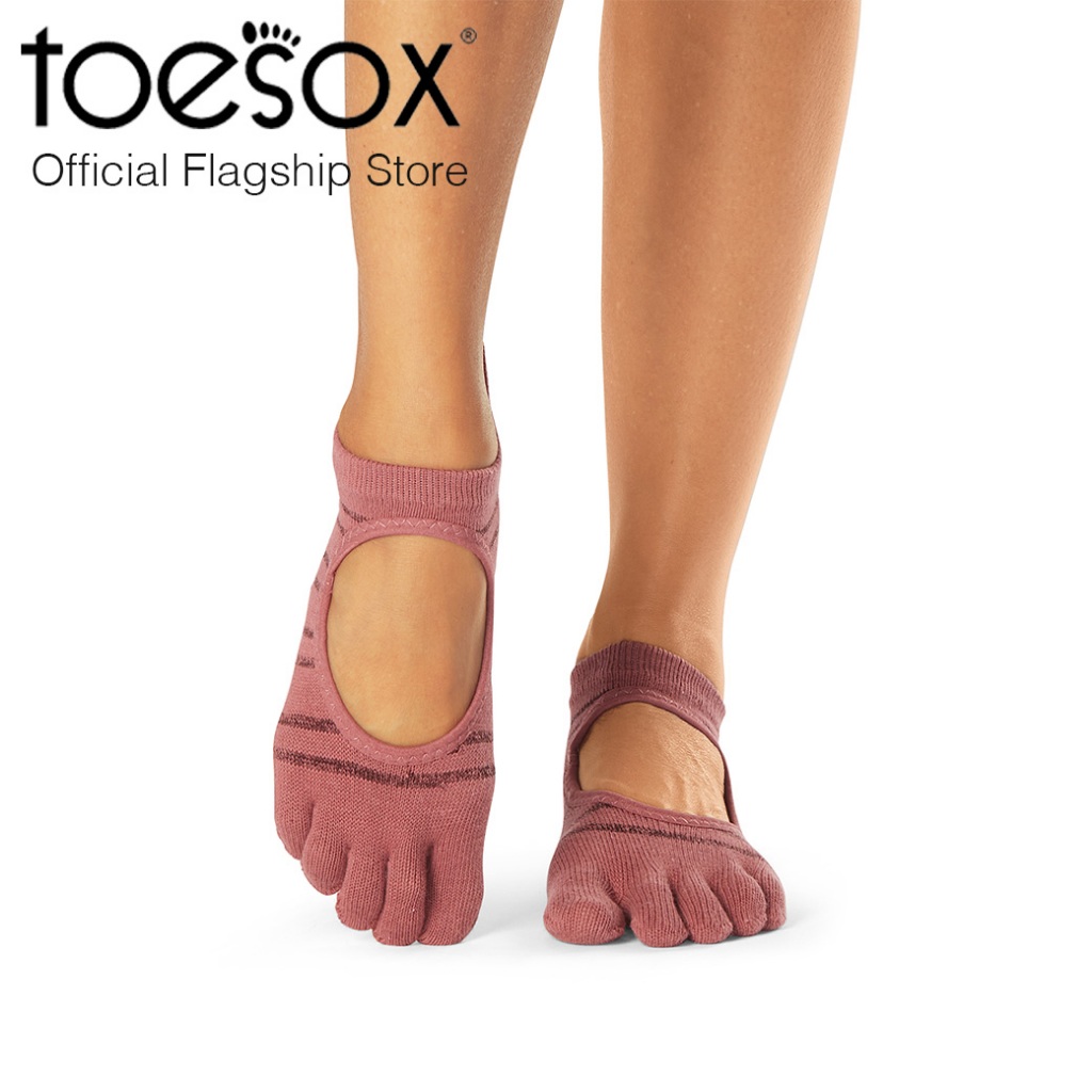 ToeSox Grip Full Toe Bellarina โทซอคส์ ถุงเท้ากันลื่นปิดนิ้วเท้า พิลา ...
