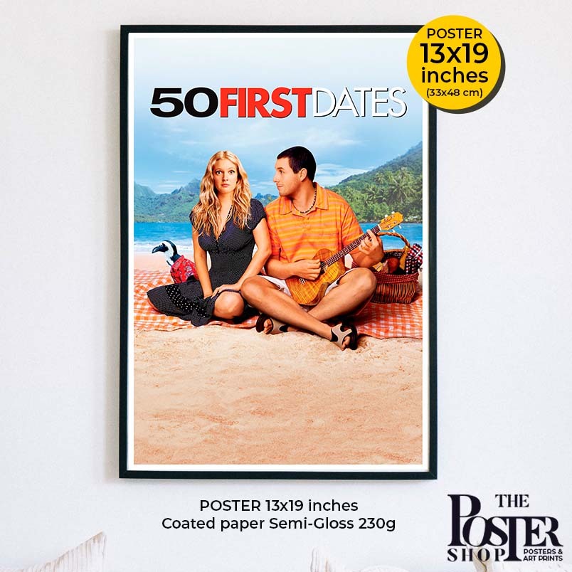 50 First Dates Poster (2004) โปสเตอร์ 50 เดท จีบเธอไม่เคยจำ Adam ...