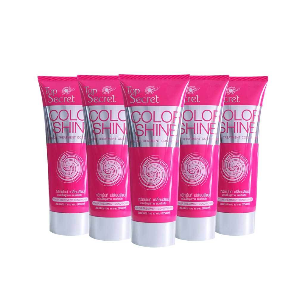 (แบบหลอด) Top secret color shine 200ml. ทรีทเม้นท์เปลี่ยนสีผมท๊อปซีเคร ...