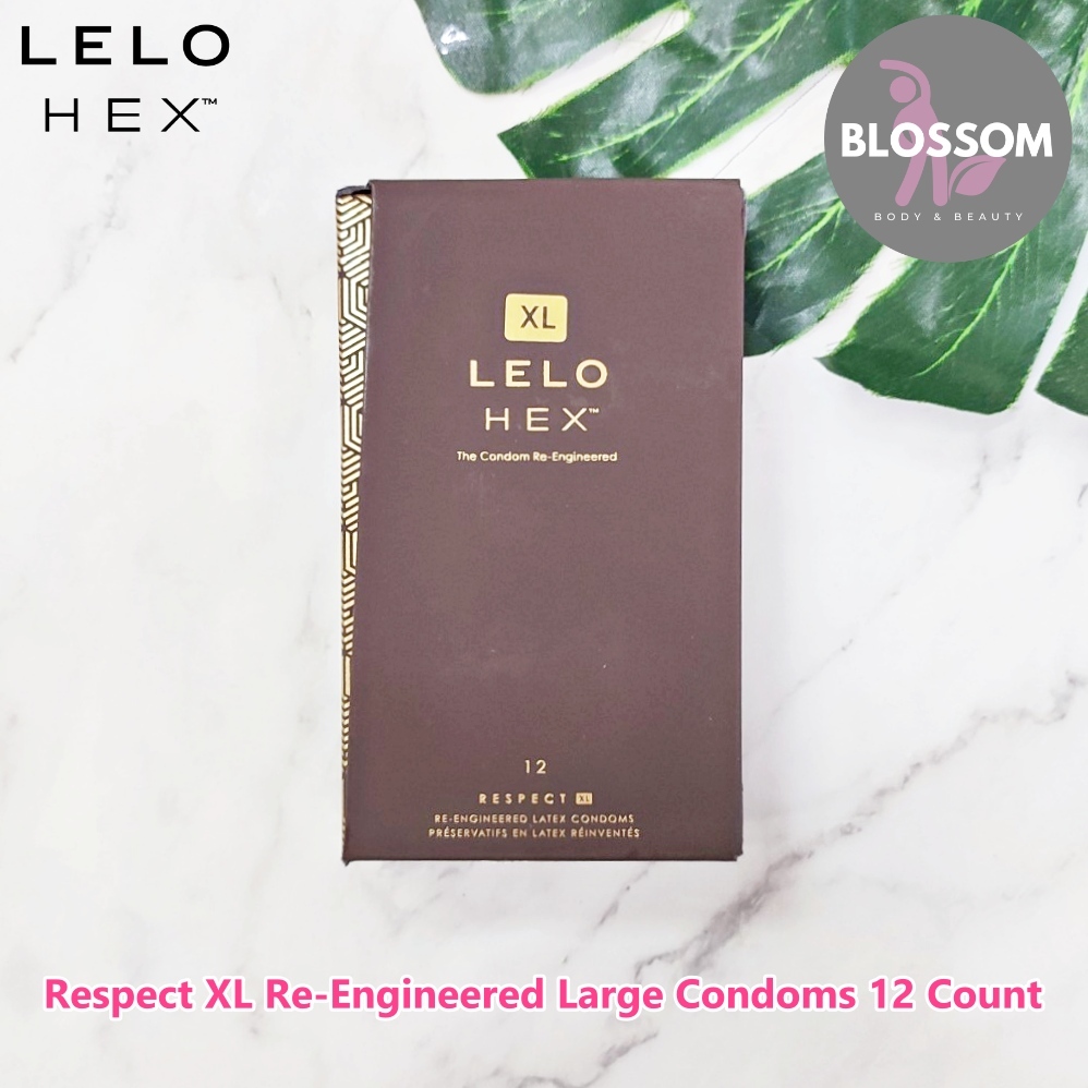 LELO HEX - Respect XL Re-Engineered Large Condoms 12 Count ถุงยางอนามัย ...