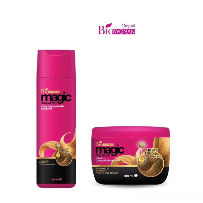 Biowoman Magic Shampoo / Treatment ไบโอวูเมนส์ แชมพู400มล / ทรีทเม้นท์ ...