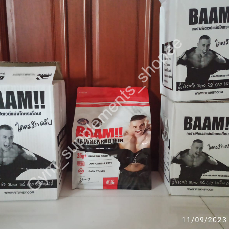 BAAM MY WHEY PROTEIN 5 LBS เวย์โปรตีน เติมคลังทุกเดือน! | Shopee Thailand