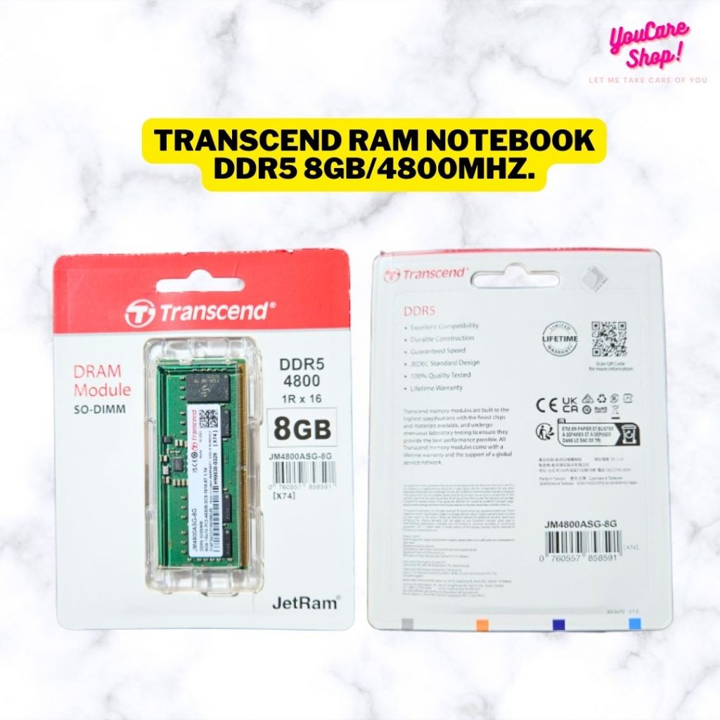 Transcend Ram Notebook DDR5 8GB/4800MHz. | Shopee Thailand