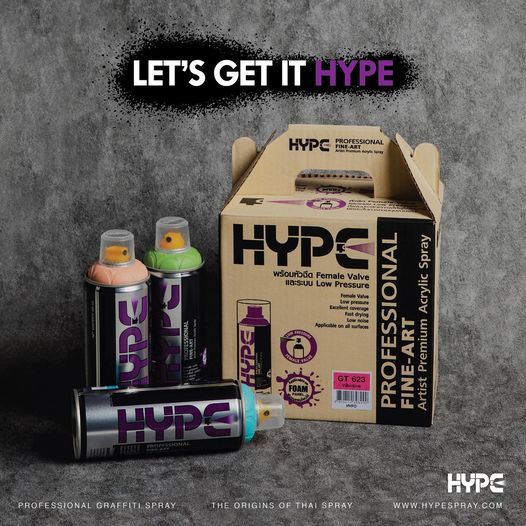🔥เฉดสีใหม่🔥HYPE SPRAY Artist Premium Acrylic Spray 400ml | Shopee Thailand