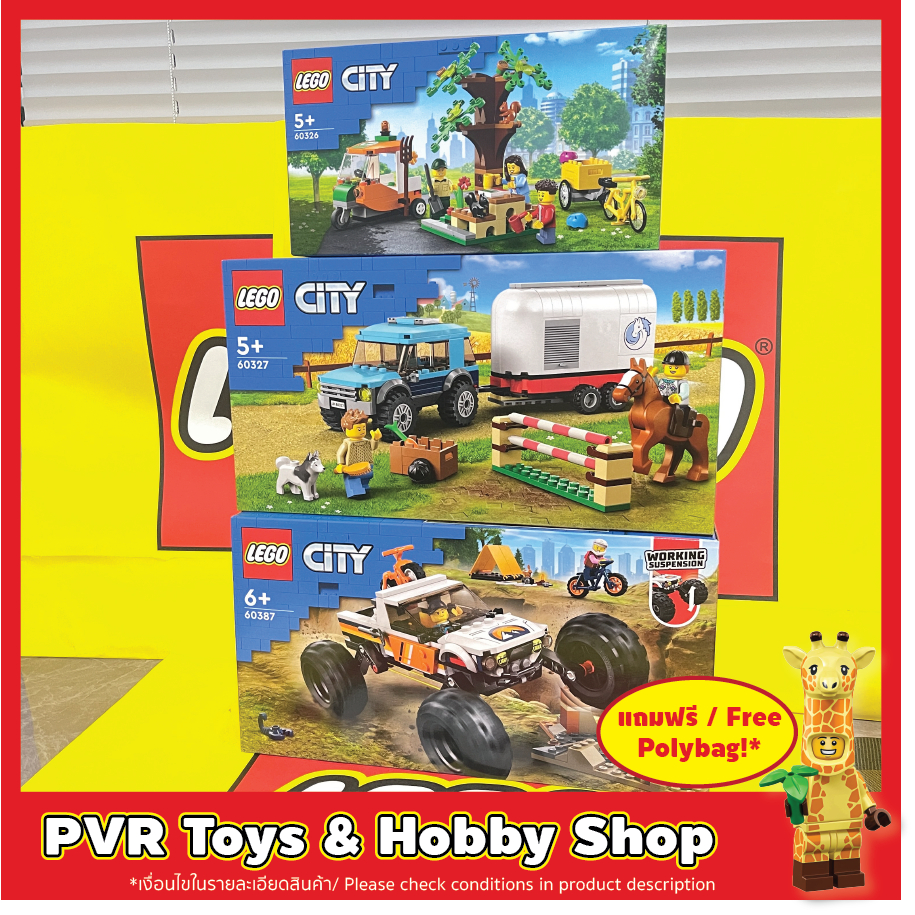 Lego 60326 60327 60387 CITY Picnic in the park Horse Transporter 4x4 ...