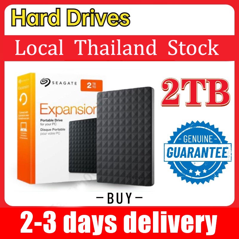 【Ready Stock】Seagate External Hard Disk 1TB/2TB HDD ฮาร์ดดิสก์ USB 3.0 ...