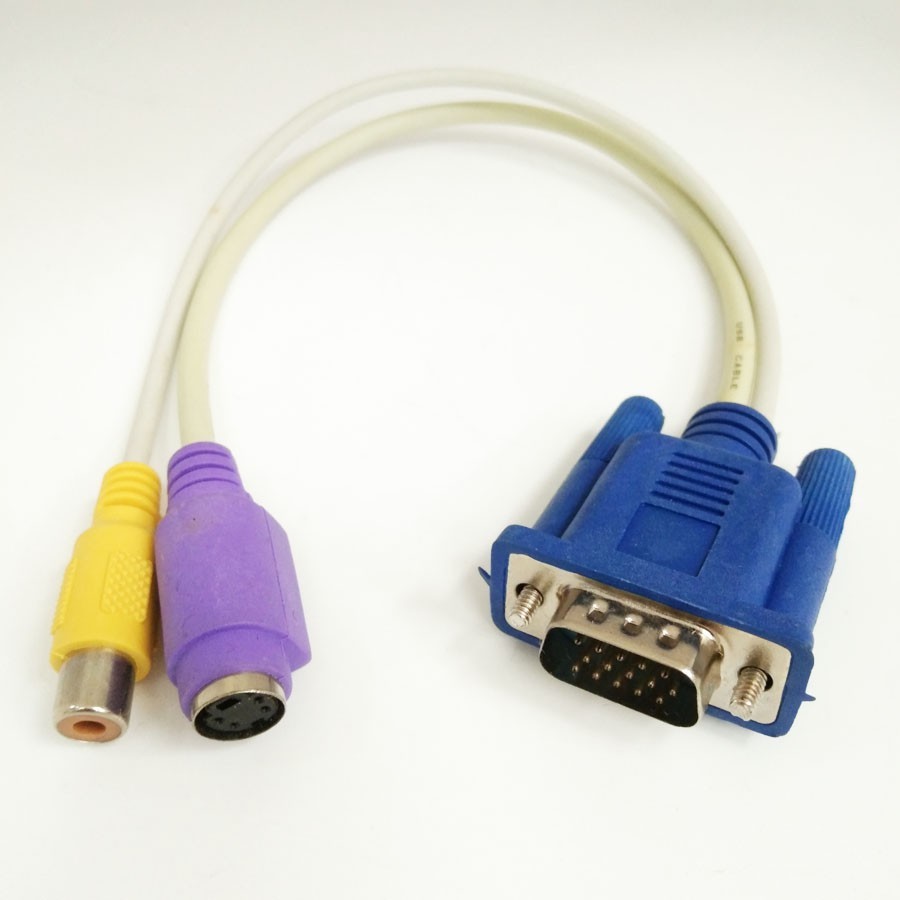 (พร้อมส่ง) สายเชื่อมต่อ VGA TO AV+SVDO Cable VGA TO AV | Shopee Thailand