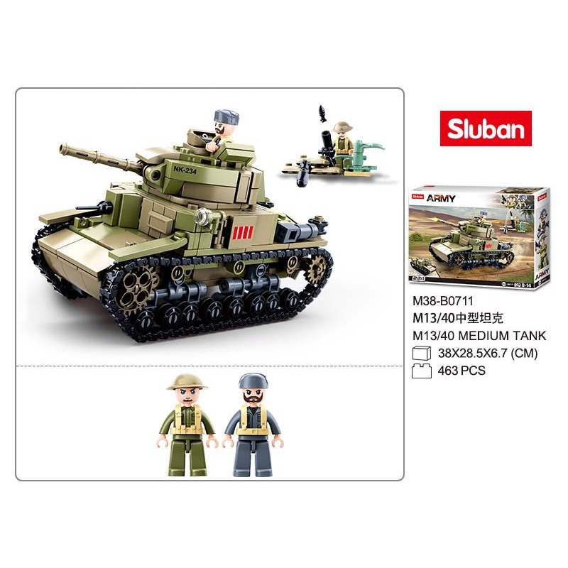 ProudNada Toys ตัวต่อ รถถัง รถถังเอบรามส์ Sluban MODEL BRICKS M1A2 SEP V2 ABRAMS 781 PCS M38 ...