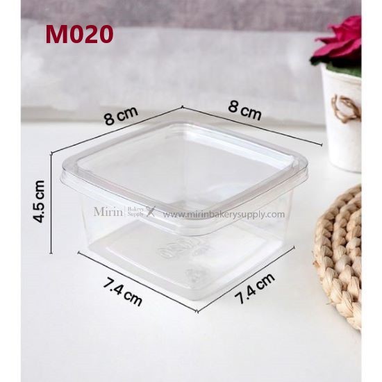 กล่องพลาสติกเหลี่ยมใส ฝาเรียบ มี 2 ขนาด M020 / M021 แพค 50 ใบ | Shopee Thailand