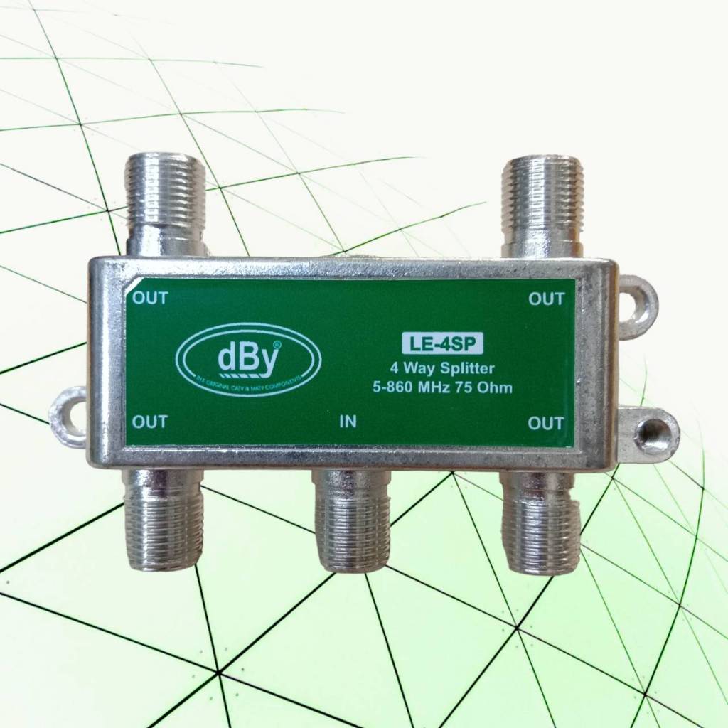 ตัวแยกสัญญาณเสาอากาศทีวี 2, 3, 4 ทาง รุ่นประหยัด ถูกสุดในรุ่น dBy LE ...