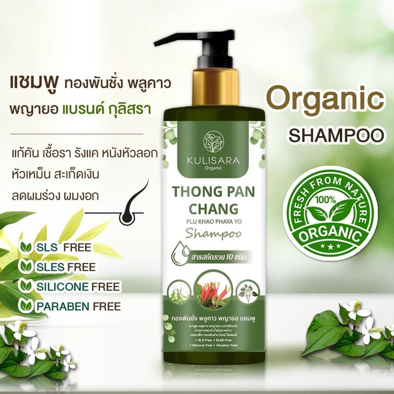 แชมพูทองพันชั่ง พลูคาว พญายอ THONG PAN CHANG Shampoo คันหัวหนักมาก ️ ...