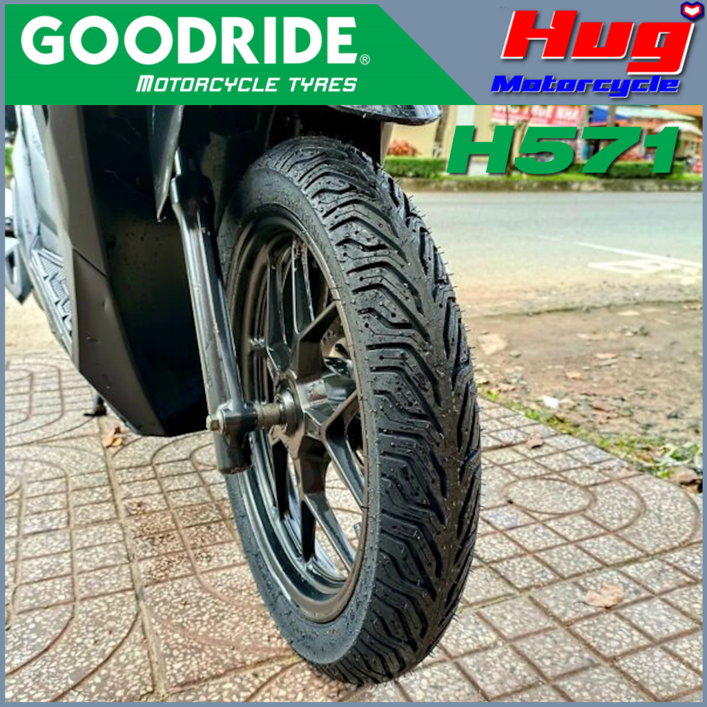 ยางนอก รถมอเตอร์ไซค์ GOODRIDE H571 CityGrip ขอบ13" , 14" Tubeless TL ยางเรดียล ไม่ใช้ยางใน ...