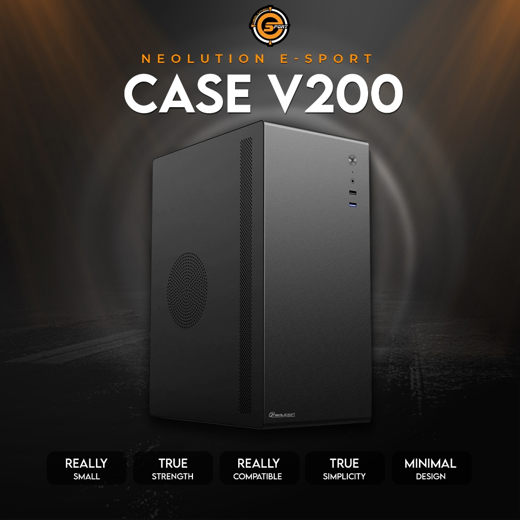Neolution E-Sport Micro ATX Case V200 เคสคอมพิวเตอร์ (รับประกัน 2 ปี ...