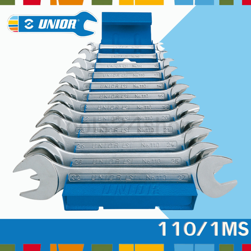 UNIOR ประแจปากตาย 12 ตัวชุด (มิล)พร้อมแผงเหล็ก No.110/1MS | Shopee Thailand